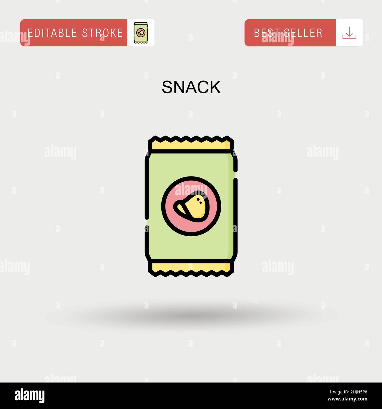 Snack Simple vector icon Stock Vector Image & Art - Alamy