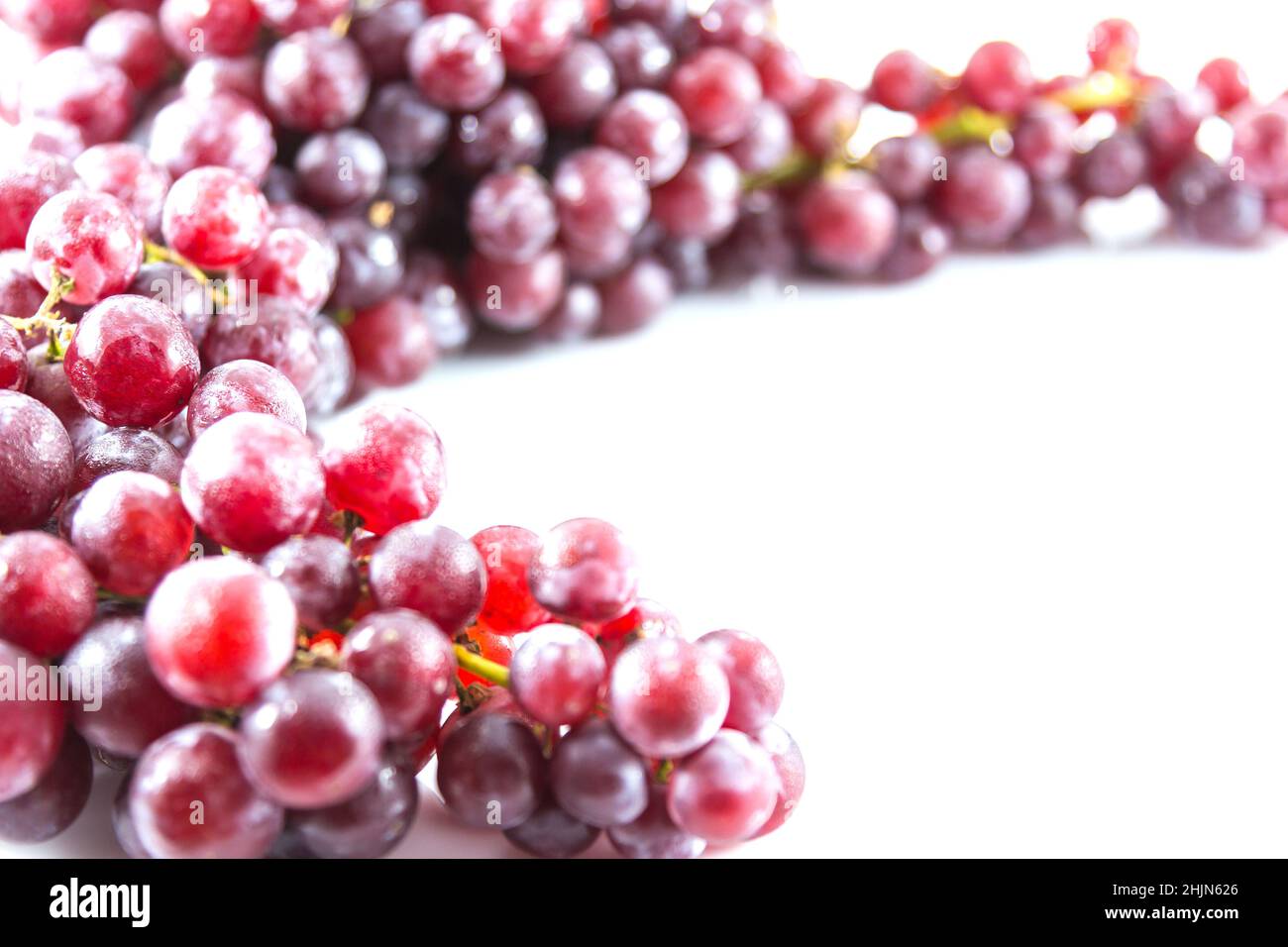 fresh red grape with water drop isolated on white background Stock Photo - Alamy