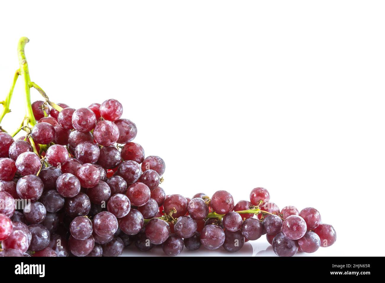 fresh red grape with water drop isolated on white background Stock Photo - Alamy