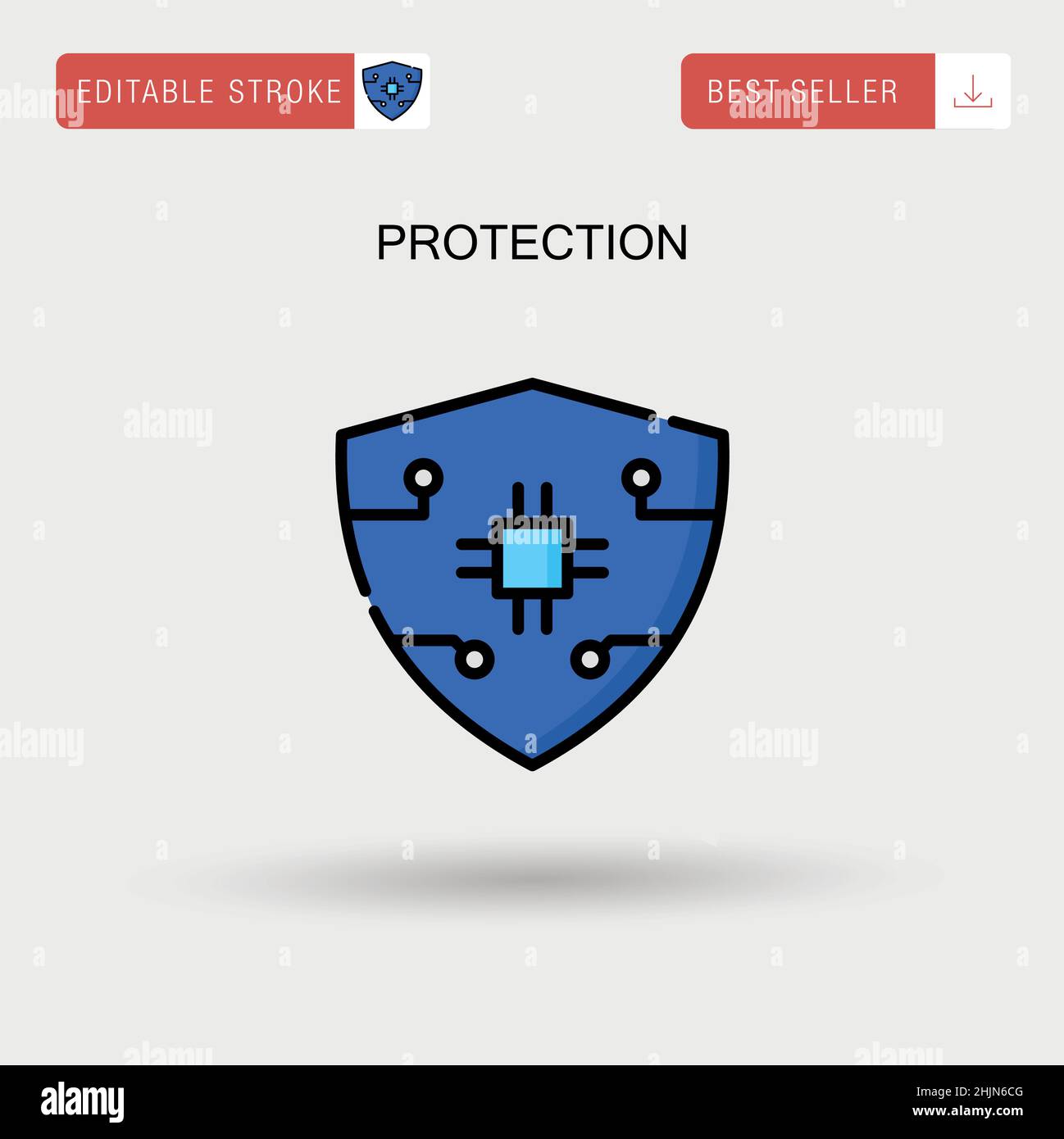 Protection Simple vector icon Stock Vector Image & Art - Alamy