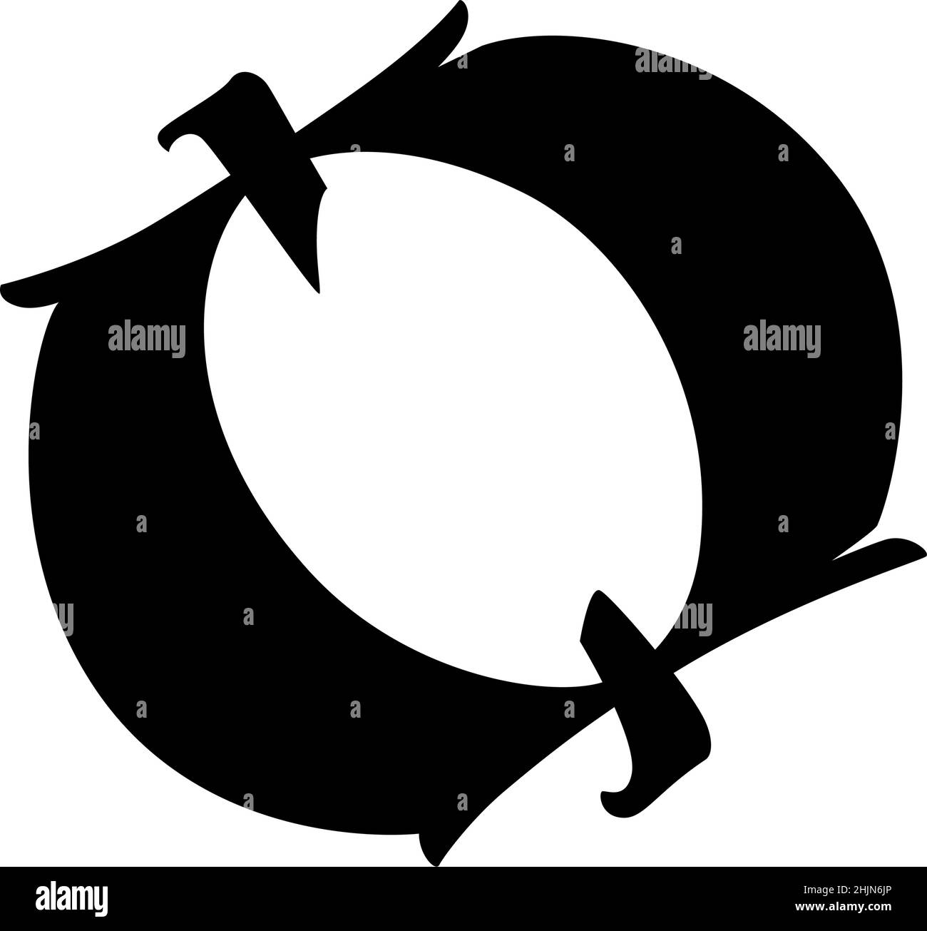 Letter in the Gothic style. Vector. Old alphabet. The symbol is ...