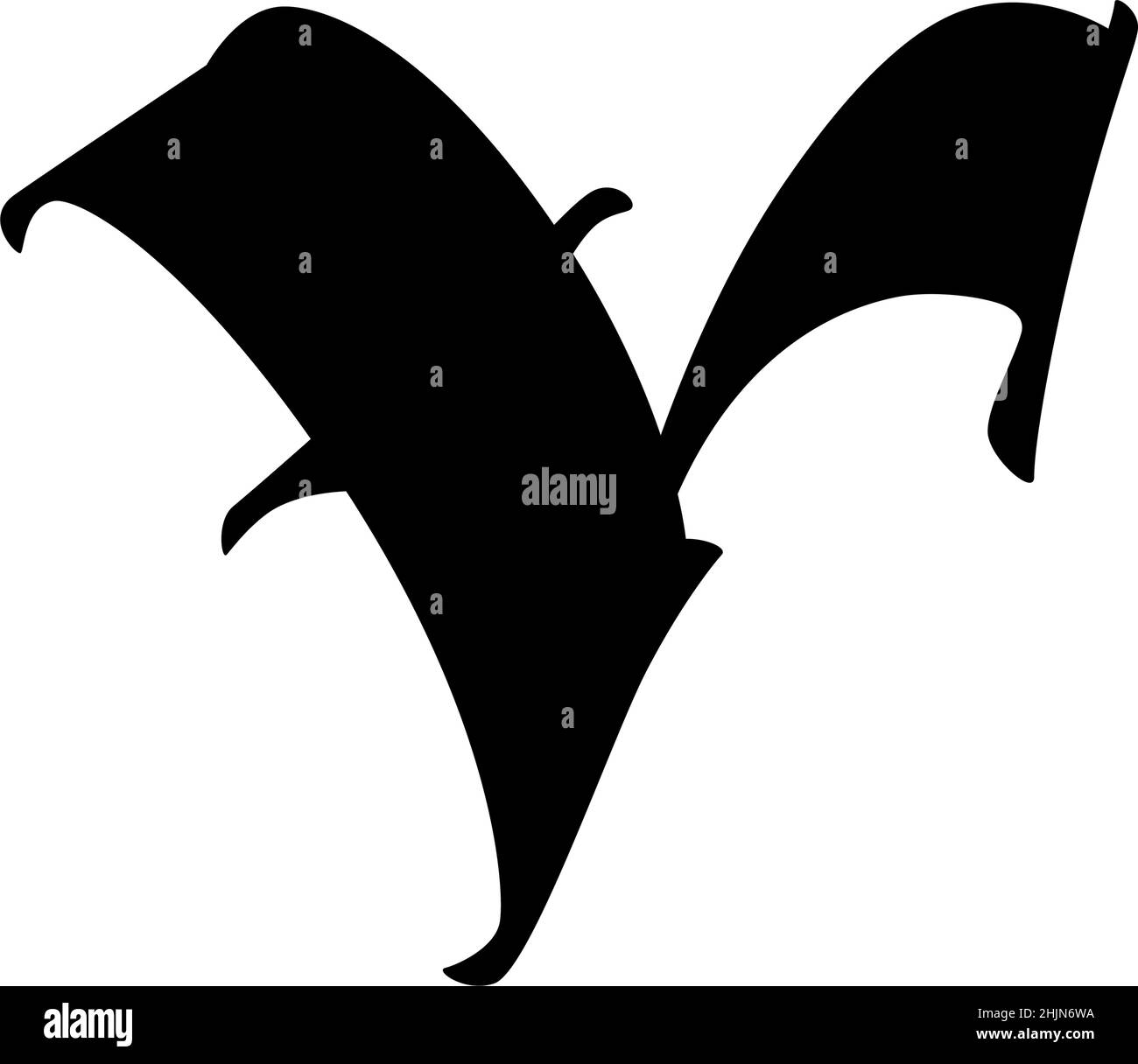 Letter in the Gothic style. Vector. Old alphabet. The symbol is ...