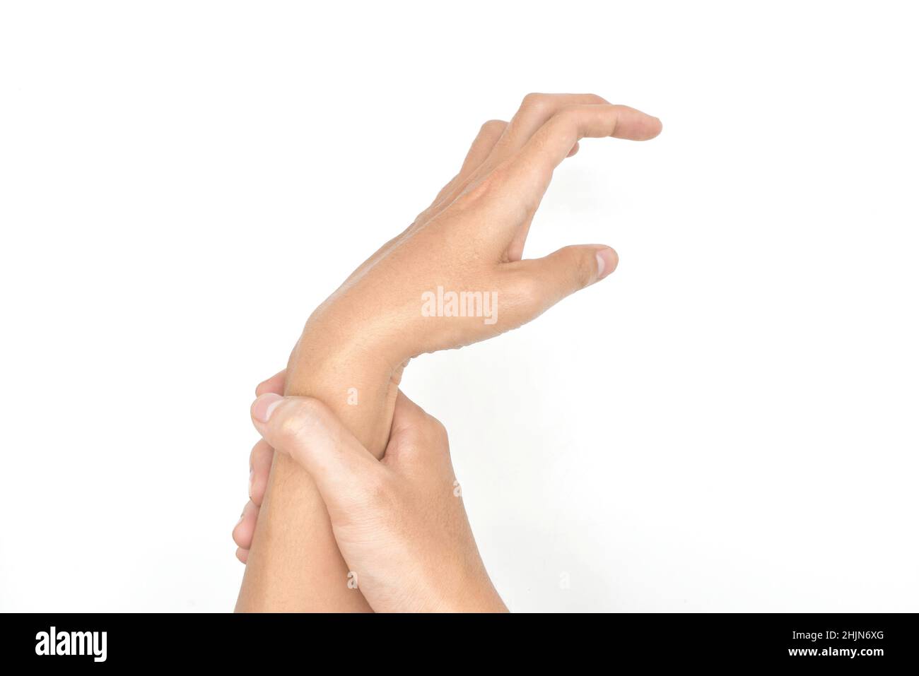 Volkmann’s contracture in upper limb of Asian young man. It is a ...