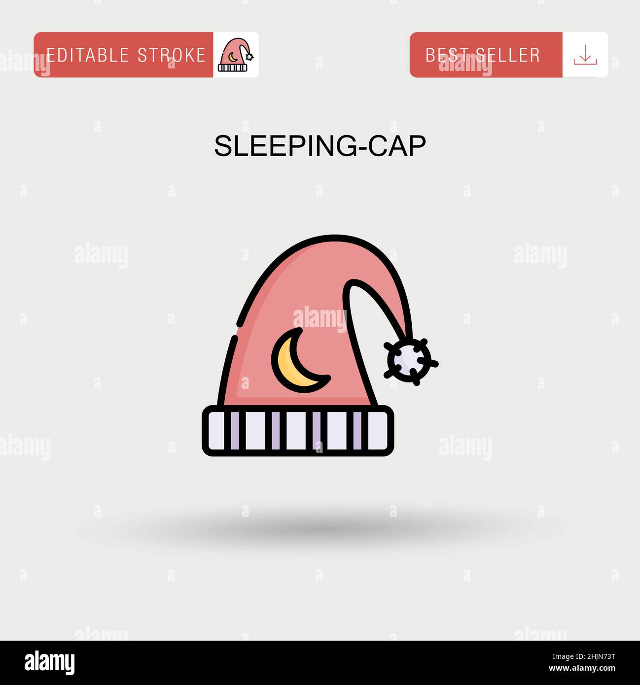 Sleeping-cap Simple vector icon Stock Vector Image & Art - Alamy