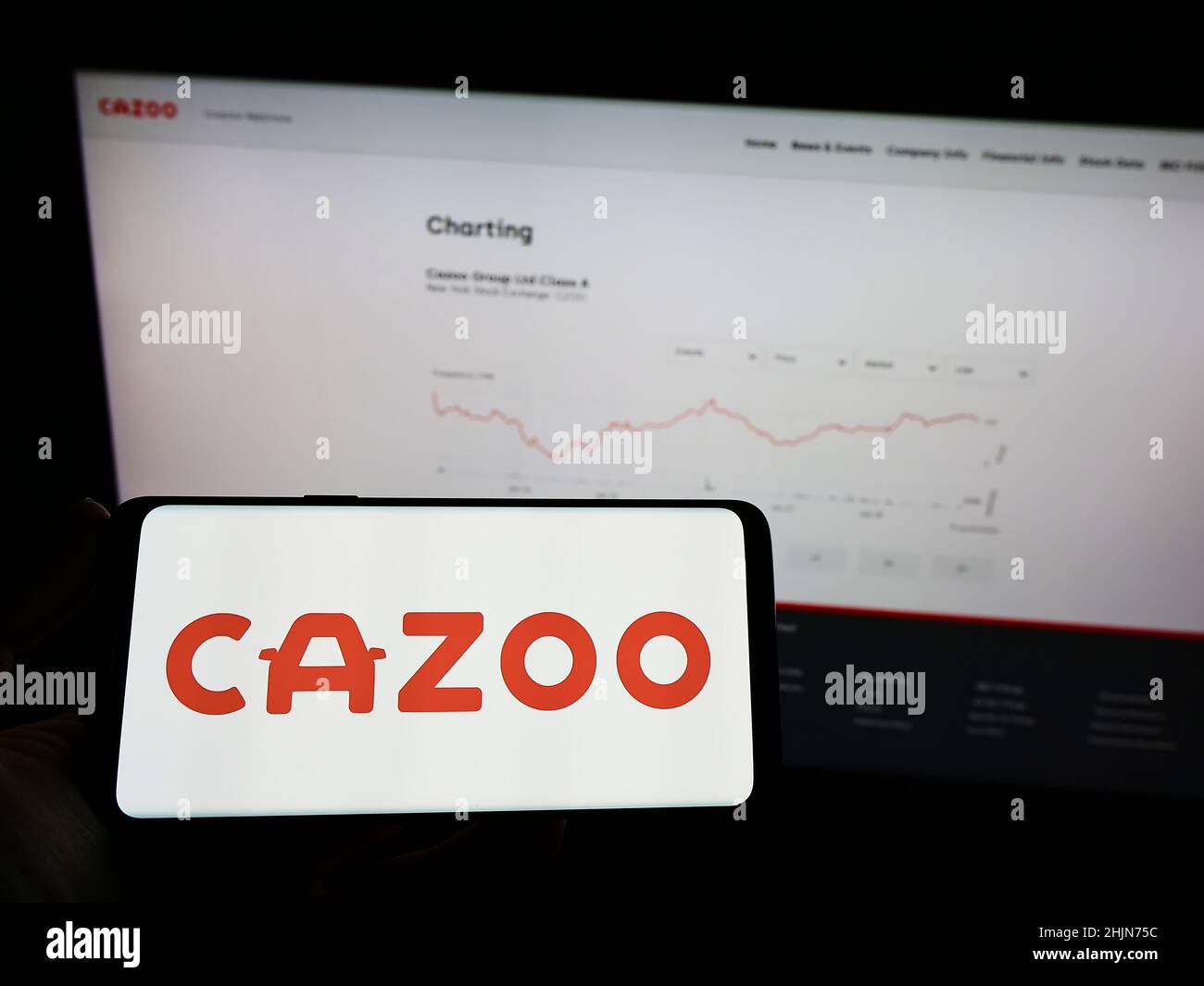 Cazoo screen hi-res stock photography and images - Alamy