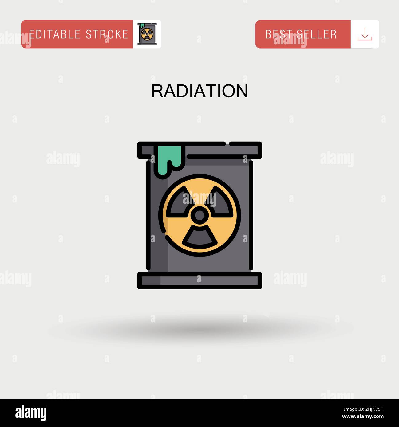 Radiation Simple vector icon Stock Vector Image & Art - Alamy