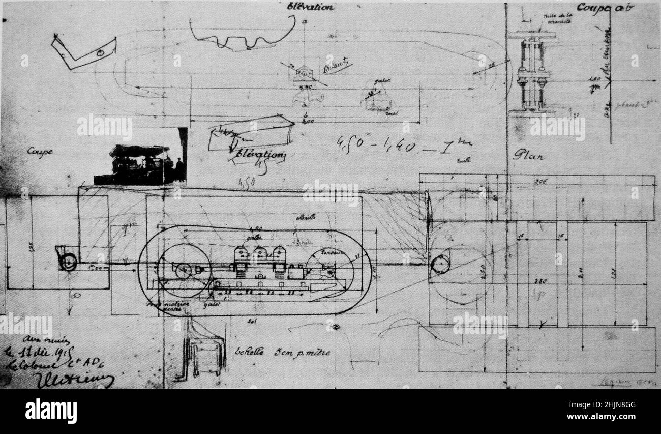 Tank drawings hi-res stock photography and images - Alamy