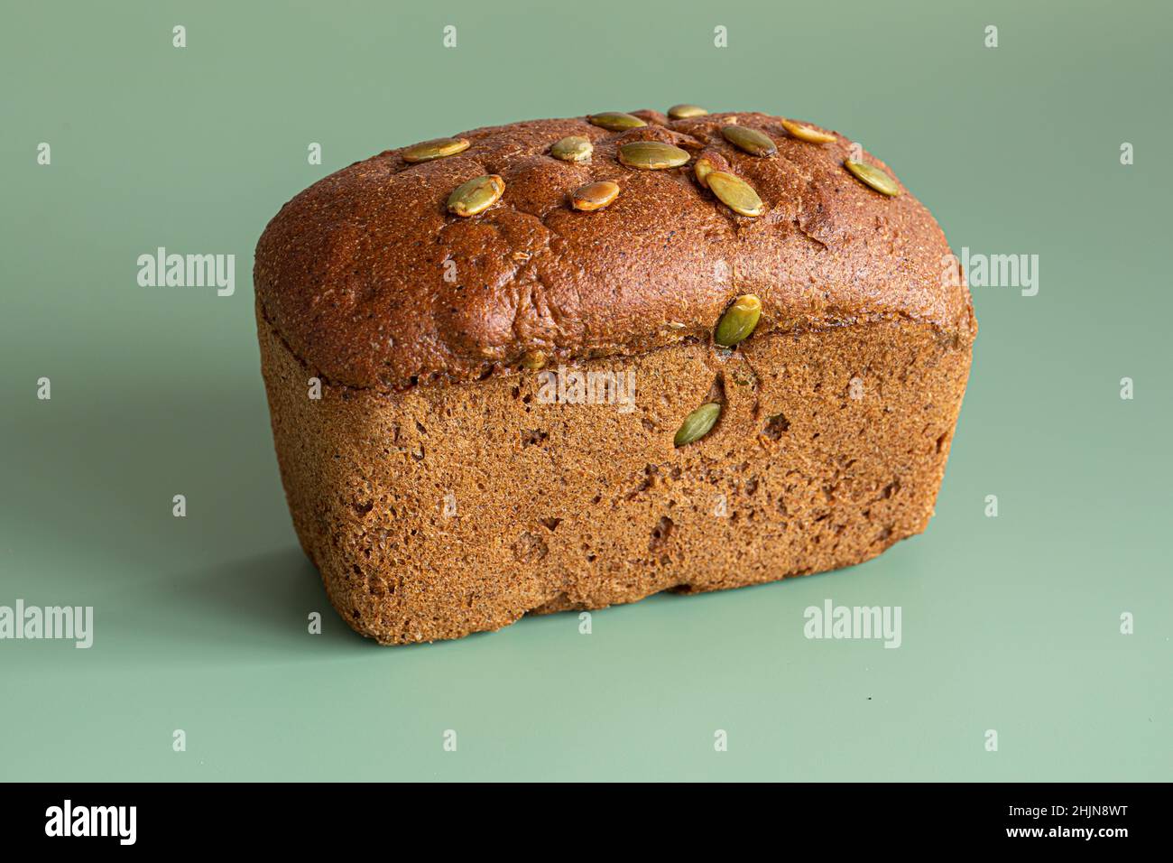 Loaf of hemp bread with pumpkin seeds Stock Photo - Alamy