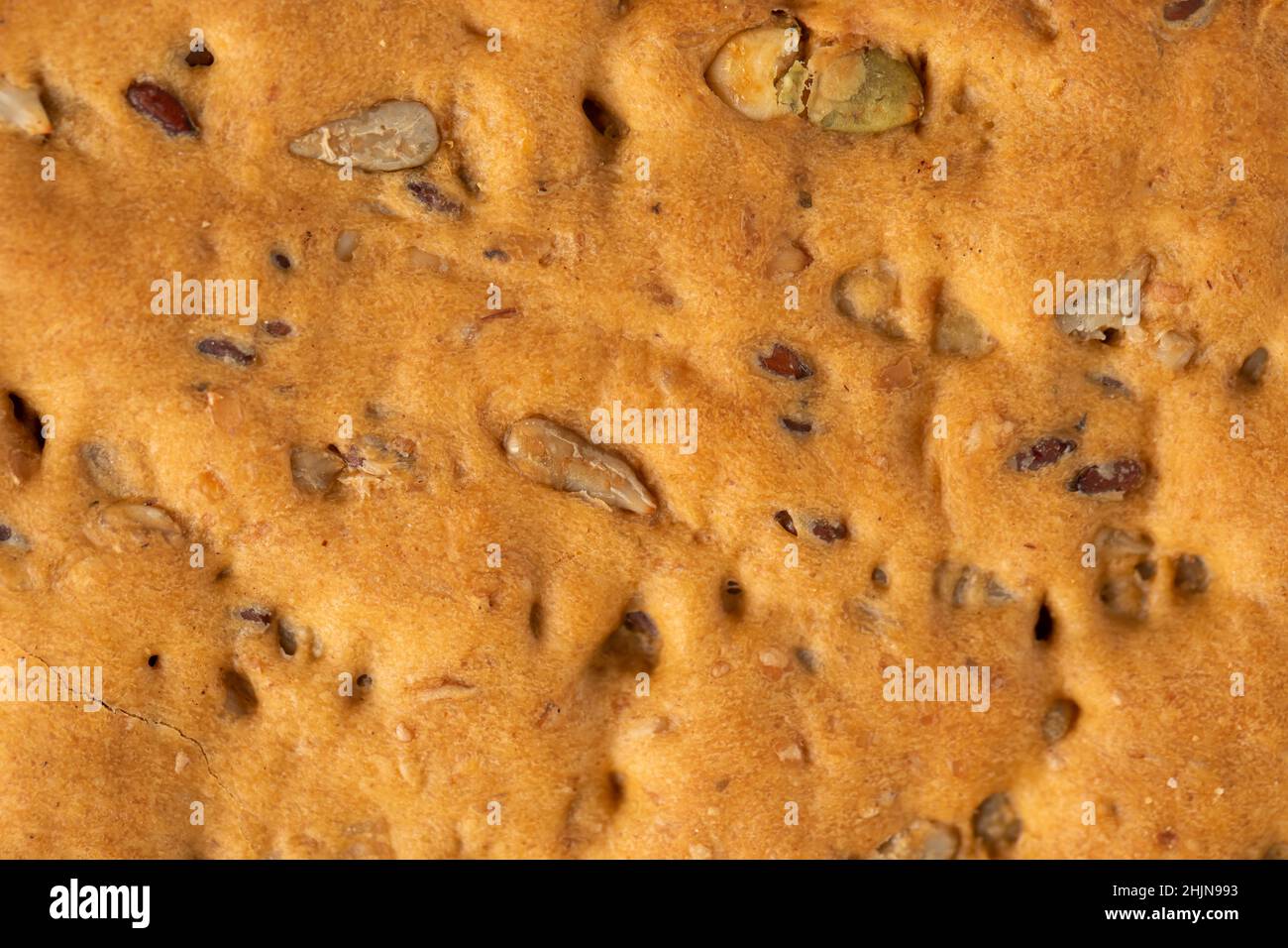 Closeup on multi grain bread texture Stock Photo - Alamy