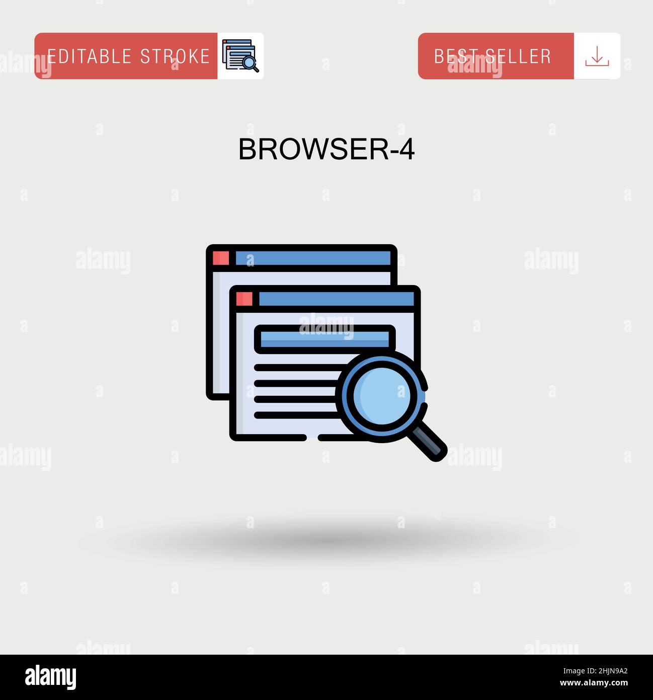 Browser-4 Simple vector icon Stock Vector Image & Art - Alamy