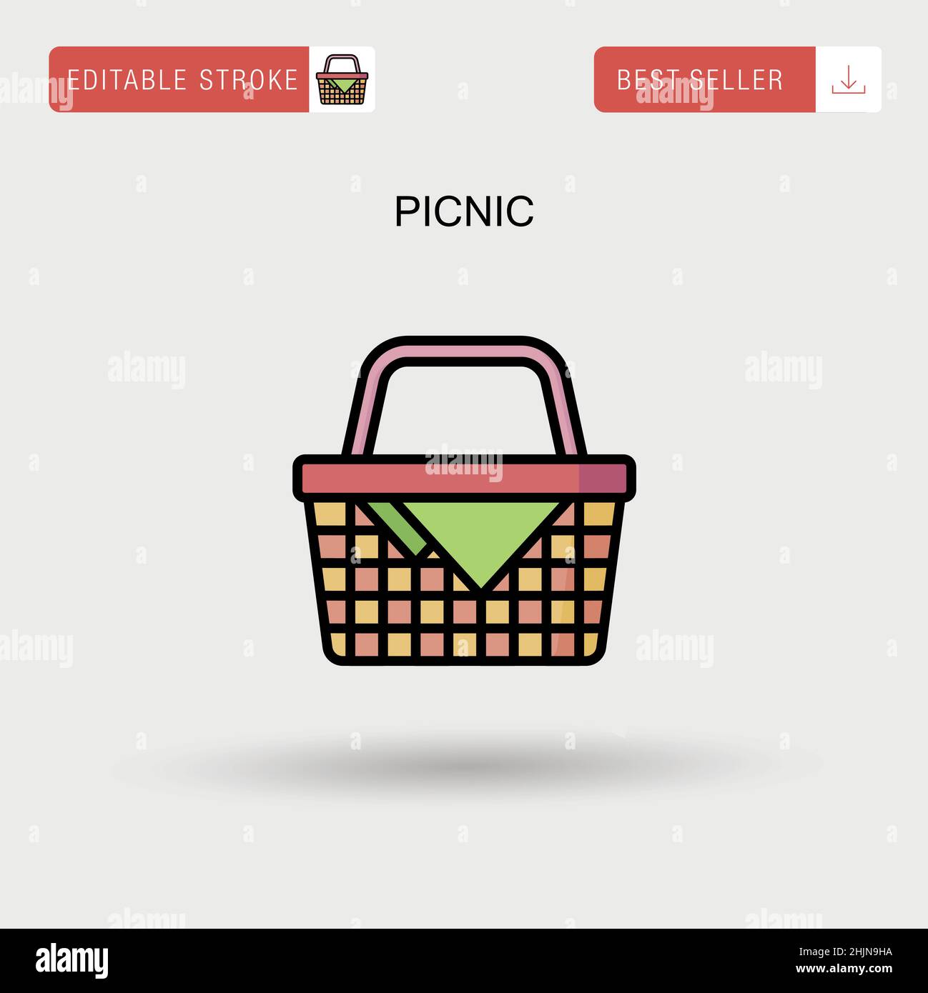 Picnic Simple vector icon Stock Vector Image & Art - Alamy