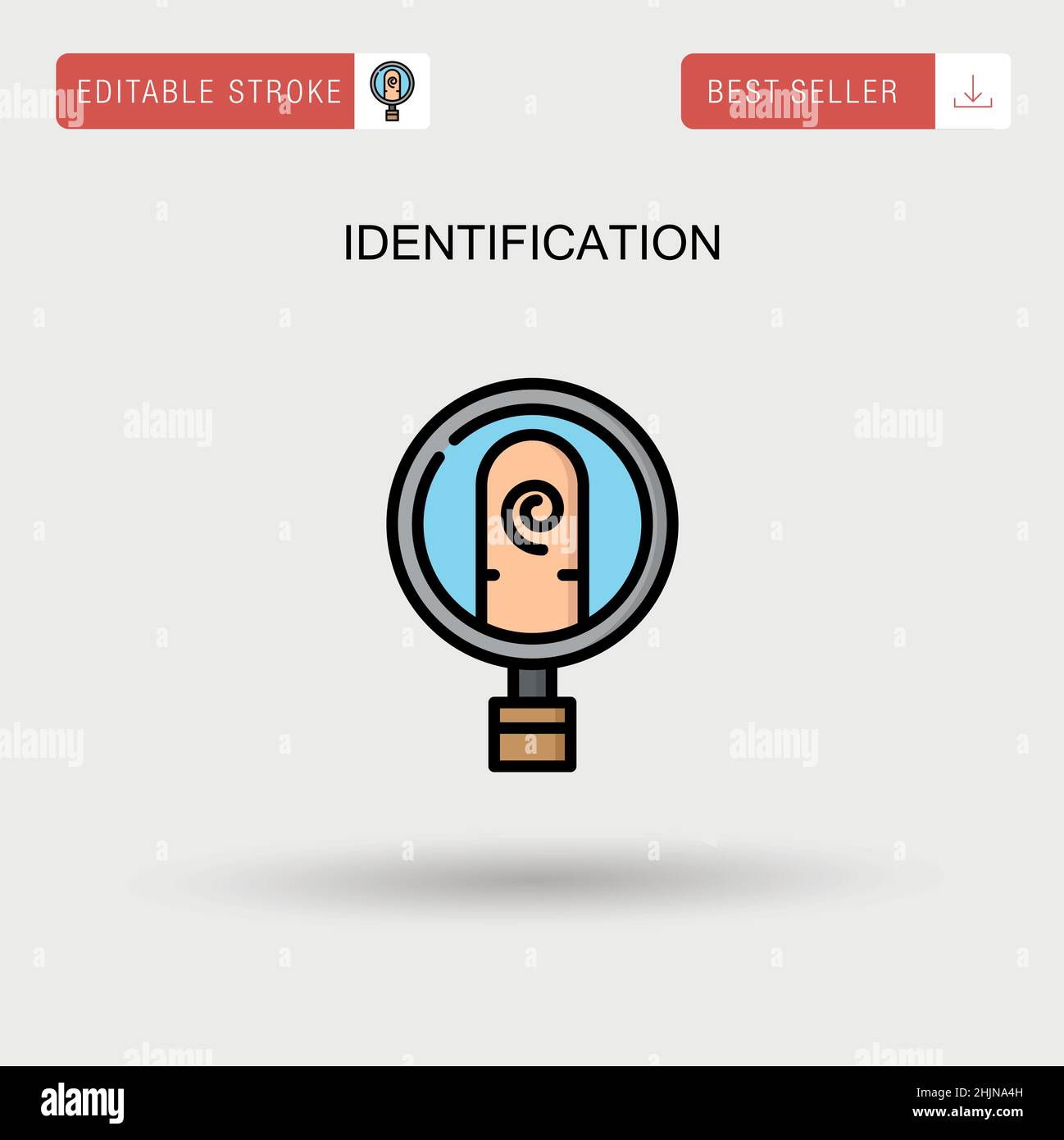 Identification concept id card icon hi-res stock photography and images ...
