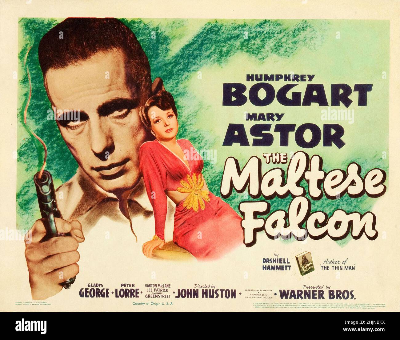 HUMPHREY BOGART in THE MALTESE FALCON (1941), directed by JOHN HUSTON ...