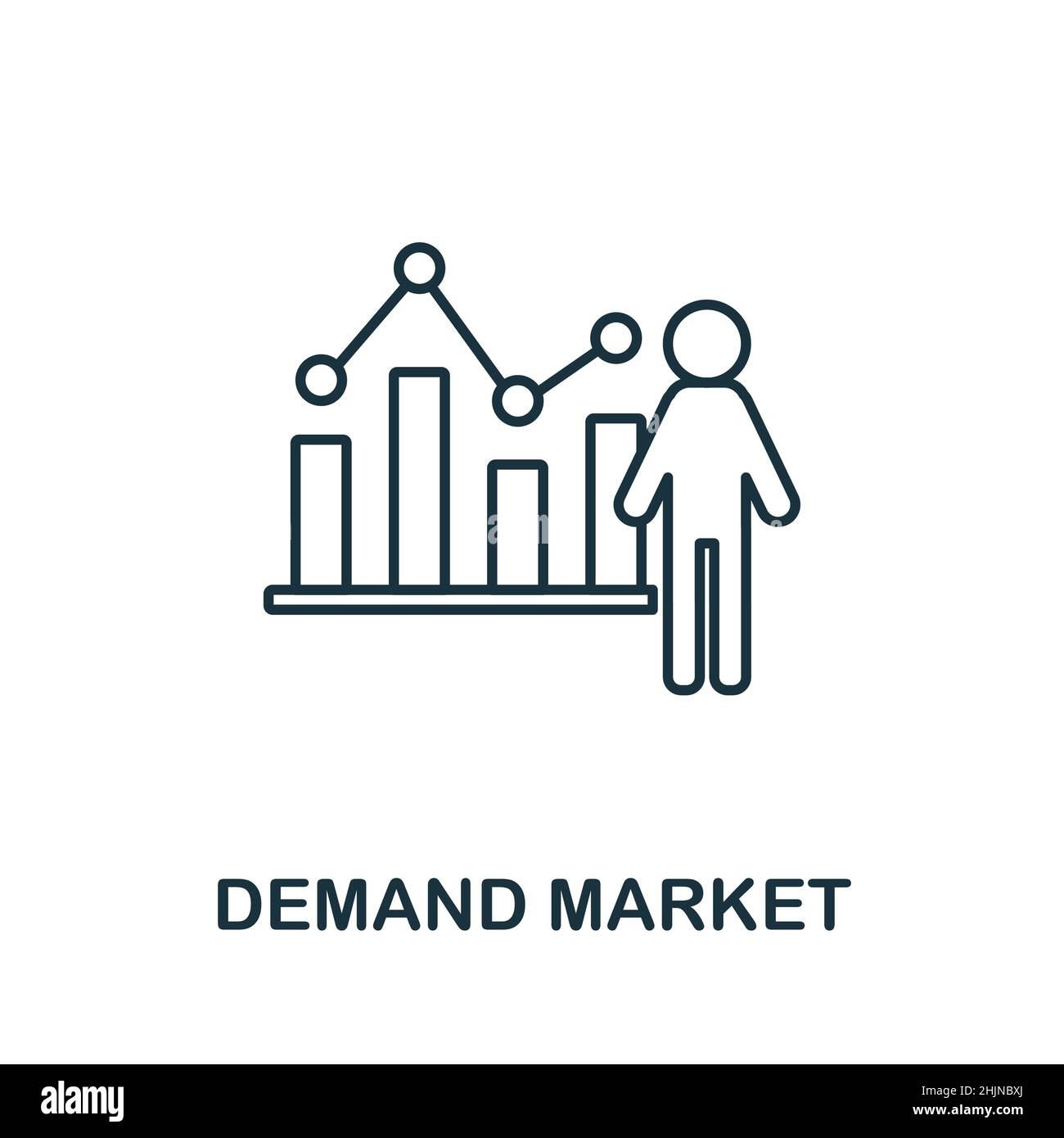 Demand Market icon. Line element from market economy collection. Linear ...