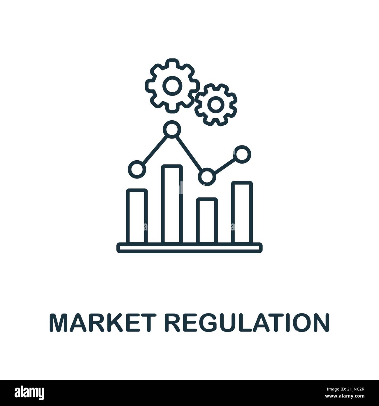 Market Regulation icon. Line element from market economy collection ...