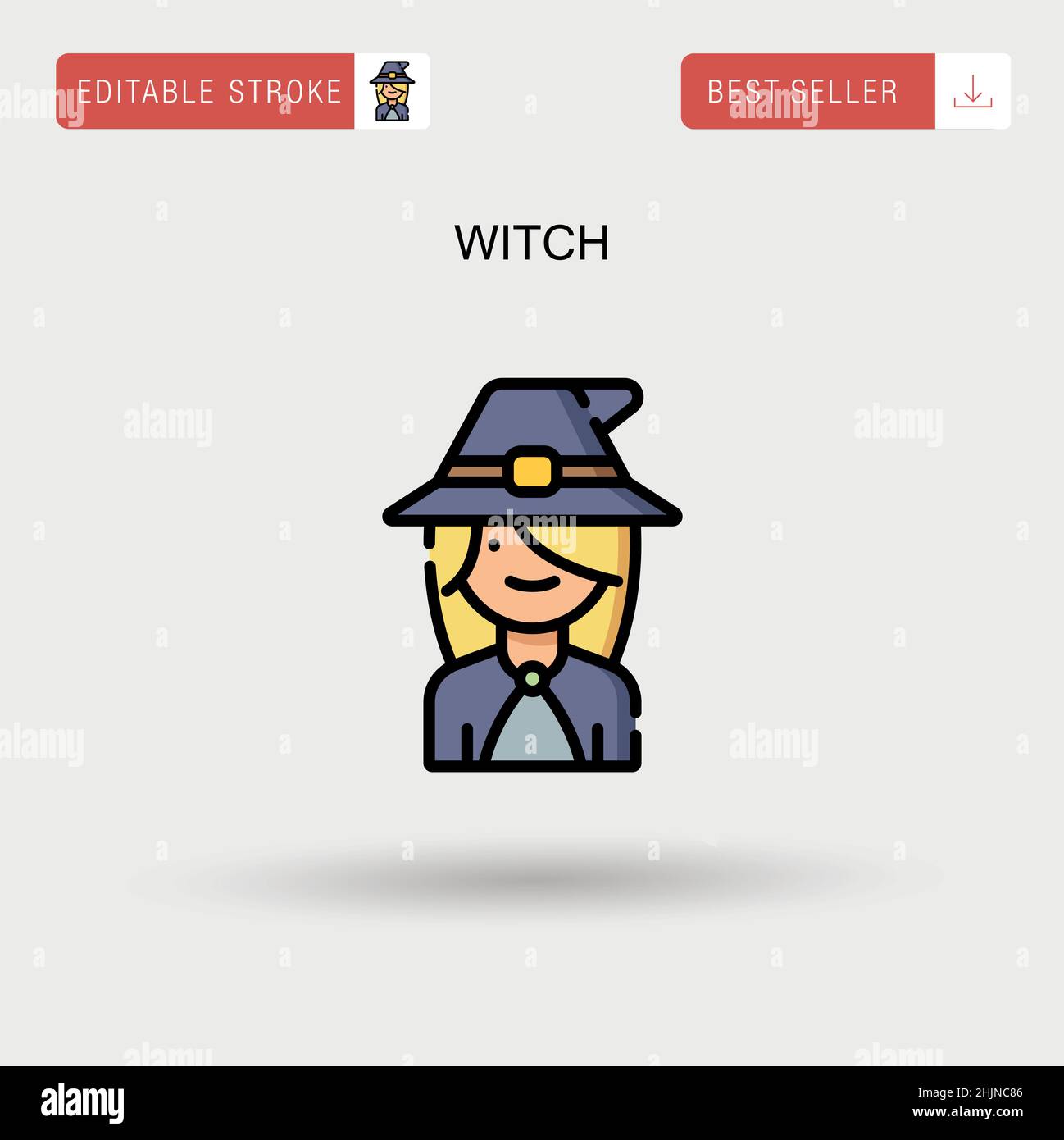 Witch Simple vector icon Stock Vector Image & Art - Alamy