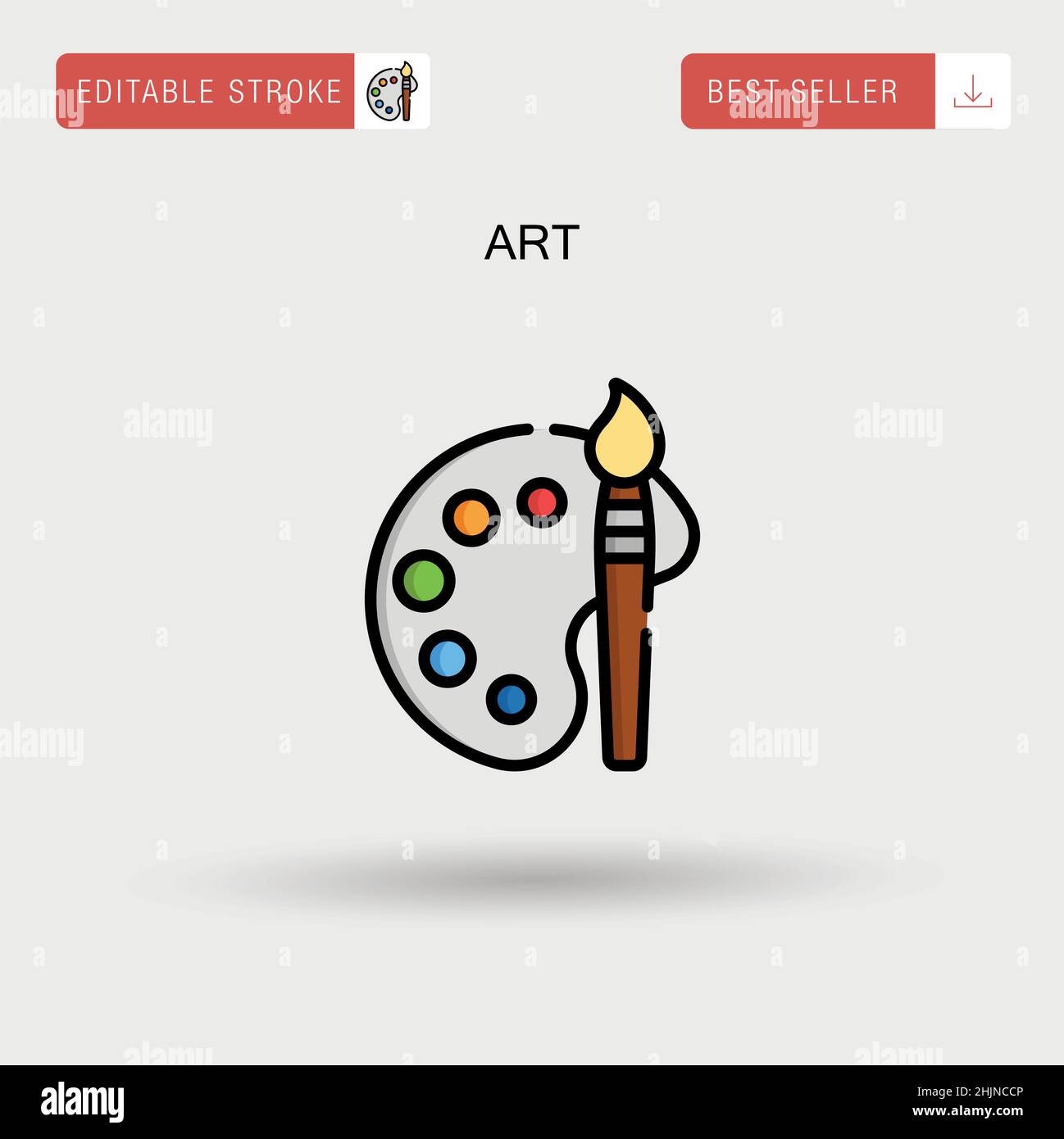 Art Simple vector icon Stock Vector Image & Art - Alamy