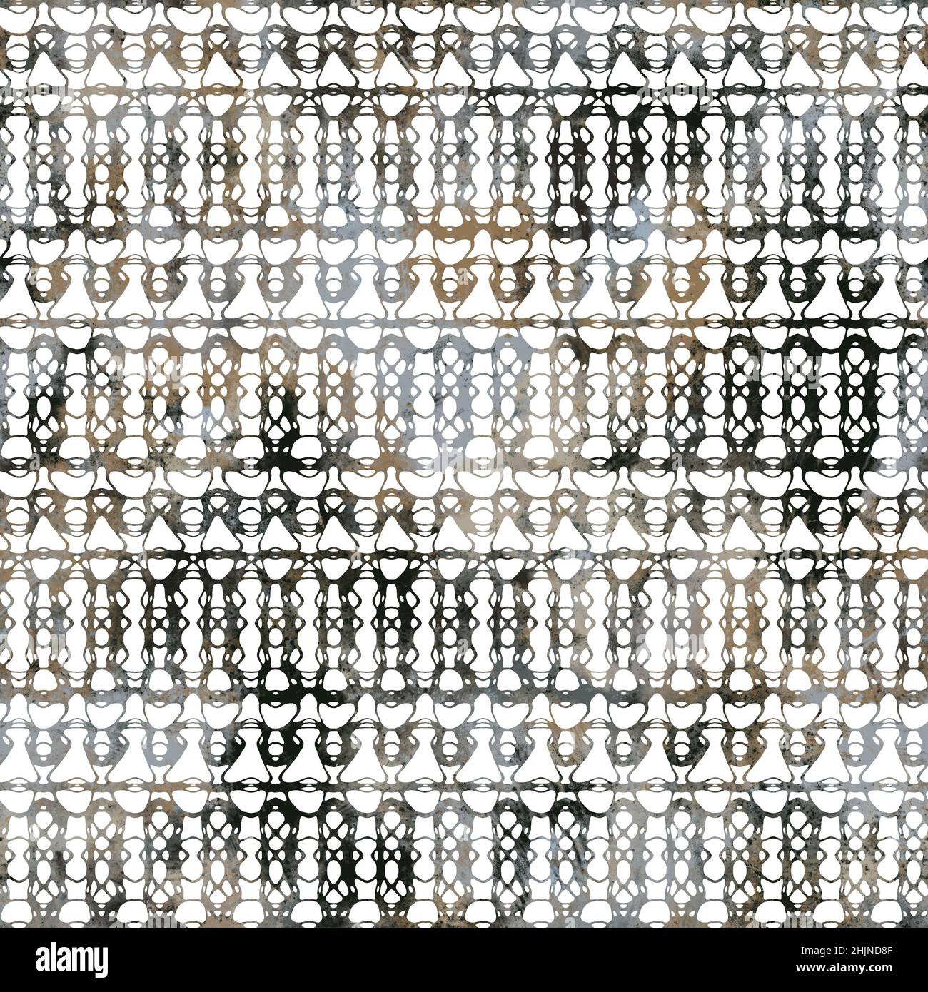Seamless neutral tan and white distressed grungy motif surface pattern ...