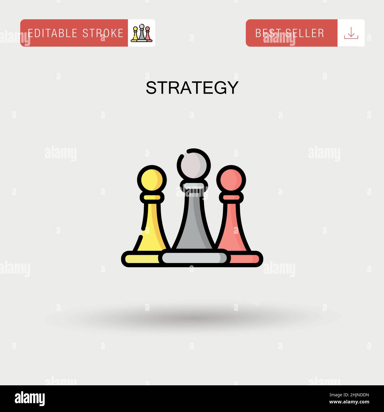 Strategy Simple vector icon Stock Vector Image & Art - Alamy