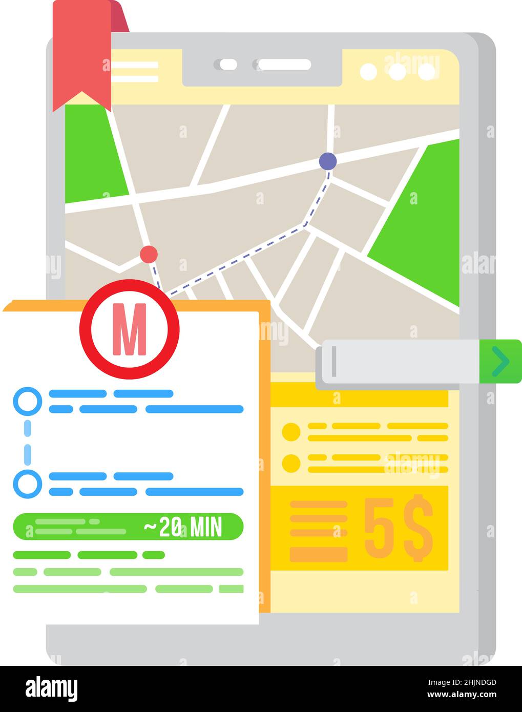 Tracker mobile app icon track underground option Stock Vector Image ...