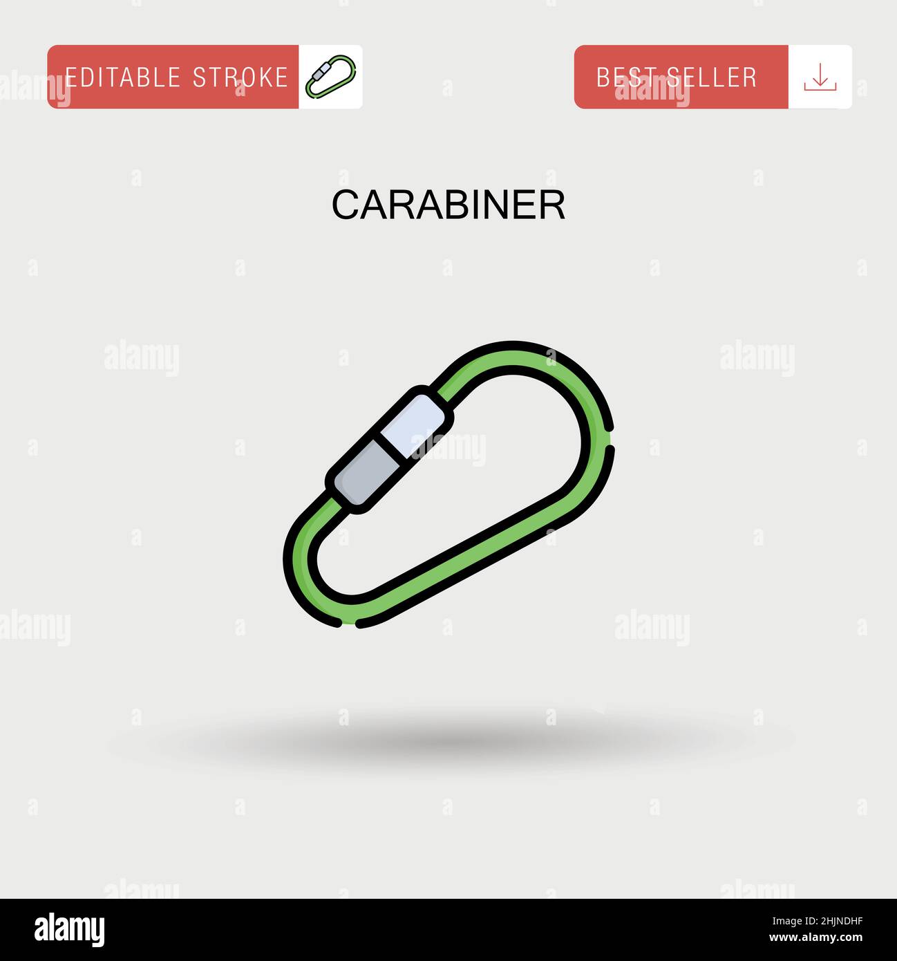 Carabiner lock Stock Vector Images - Alamy