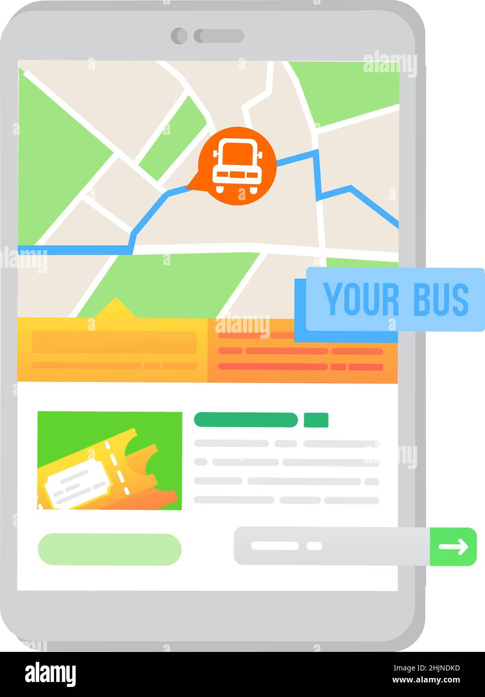 Transport tracker app icon, bus tracking vector Stock Vector Image ...