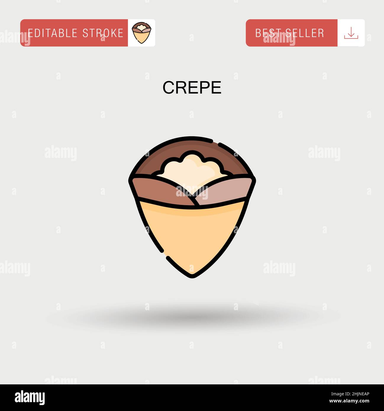 Crepe fruit Stock Vector Images - Alamy