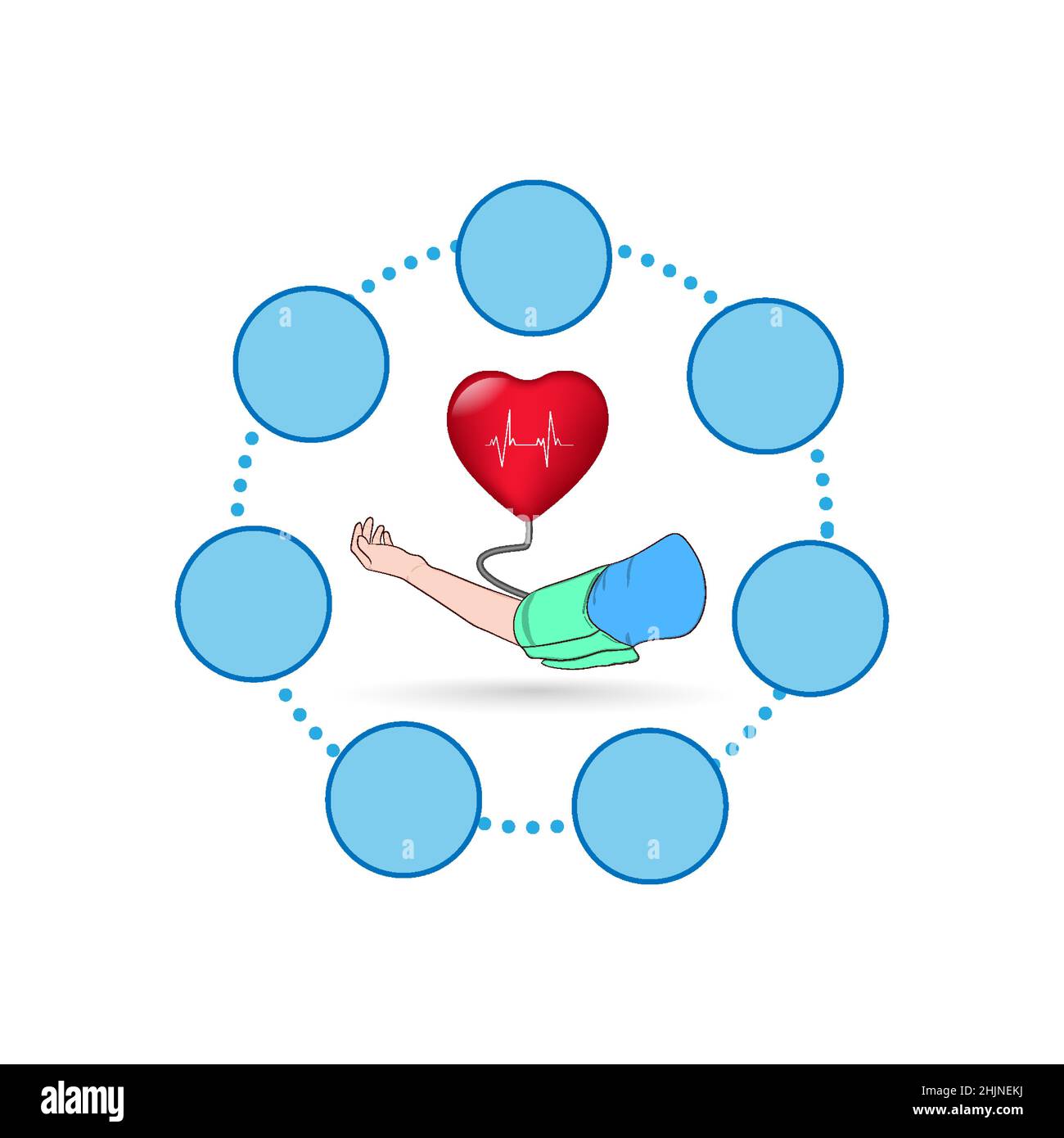 Measuring blood pressure Stock Vector Images - Alamy