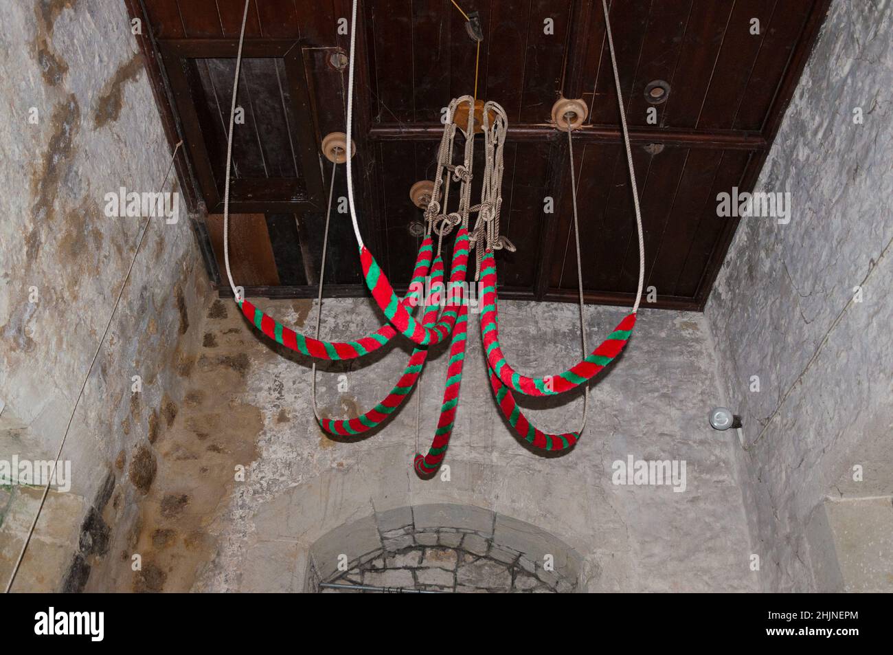 Church Bell Ropes Ringing High Resolution Stock Photography and Images ...