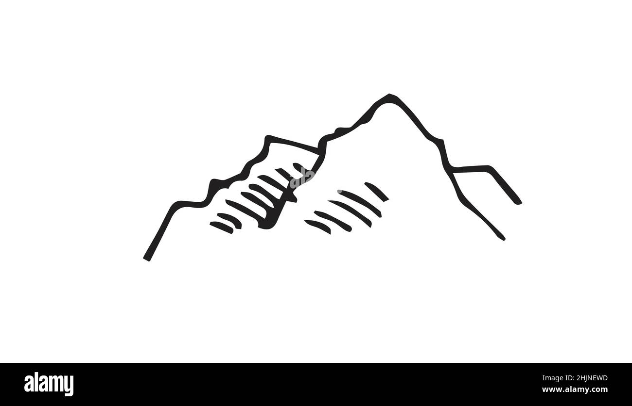 Black white rocky beach Stock Vector Images - Alamy