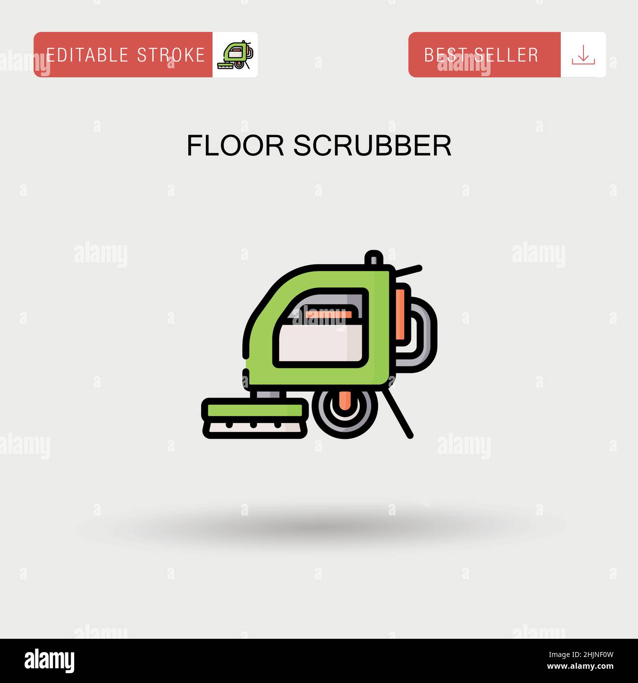 Tile floor cleaner Stock Vector Images - Alamy