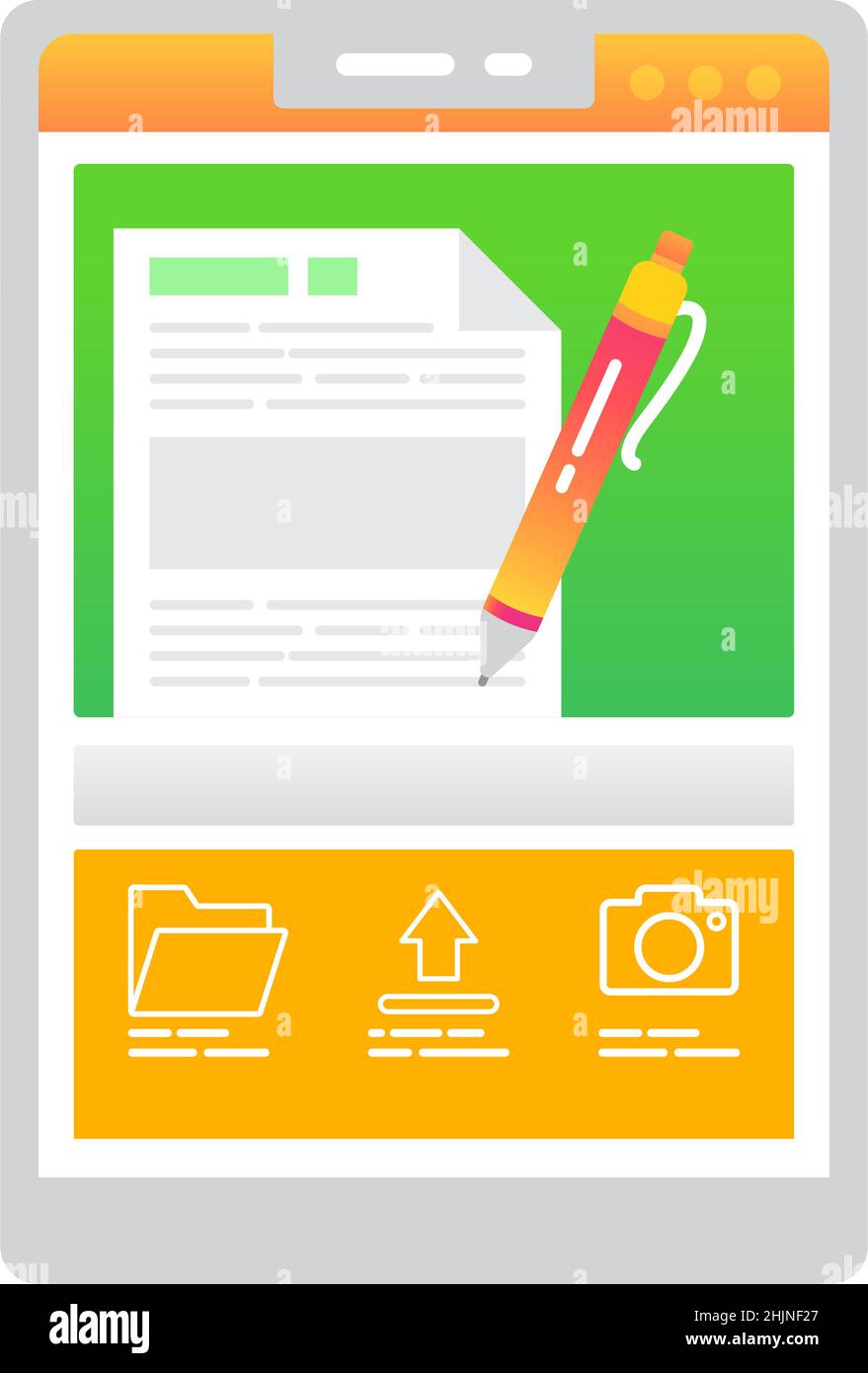 Stuff icon edit cloud file information flat vector Stock Vector Image ...