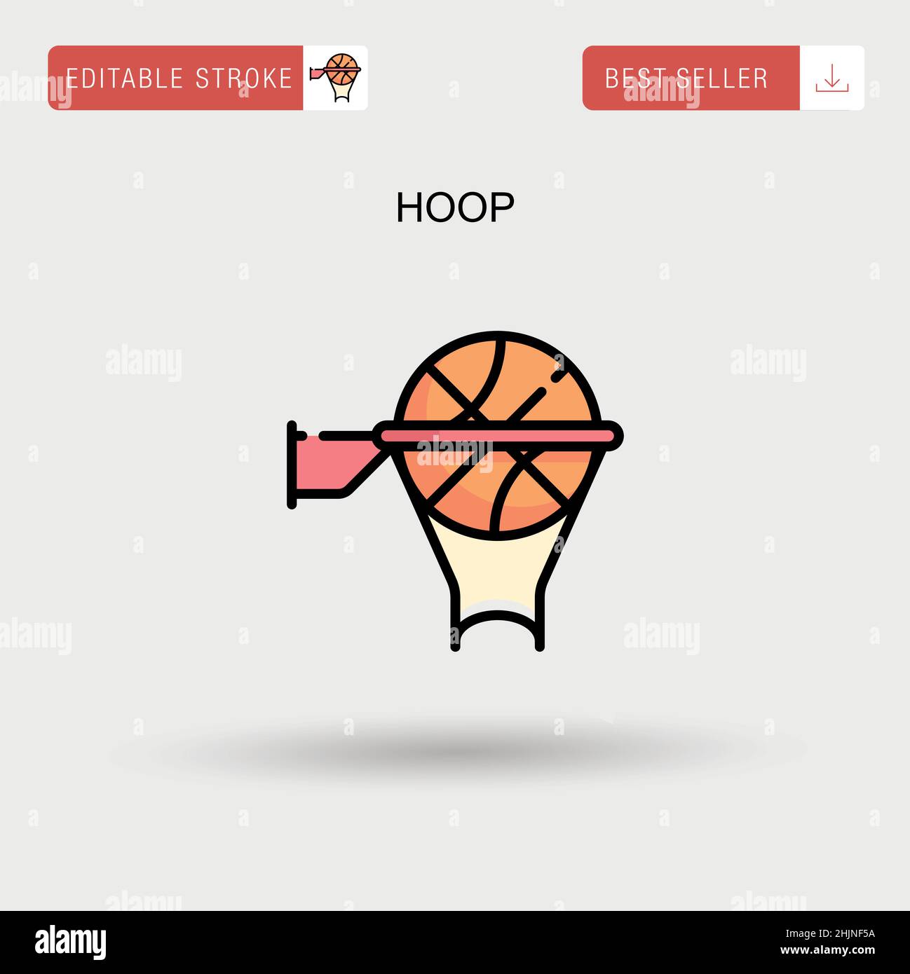 Hoop Simple vector icon Stock Vector Image & Art - Alamy