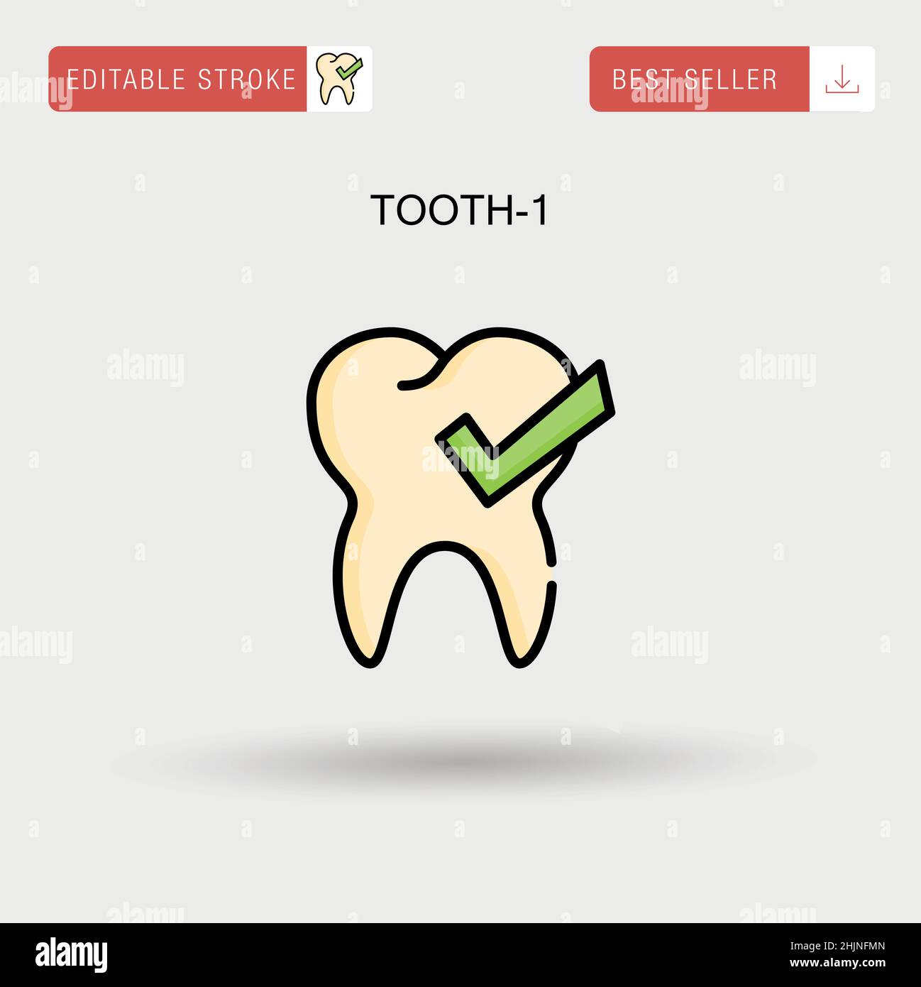 One tooth Stock Vector Images - Alamy