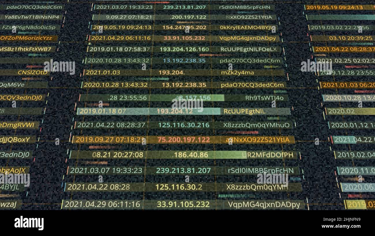 Abstract chart with changing data during analysis process, seamless loop. Animation. Statistics ...