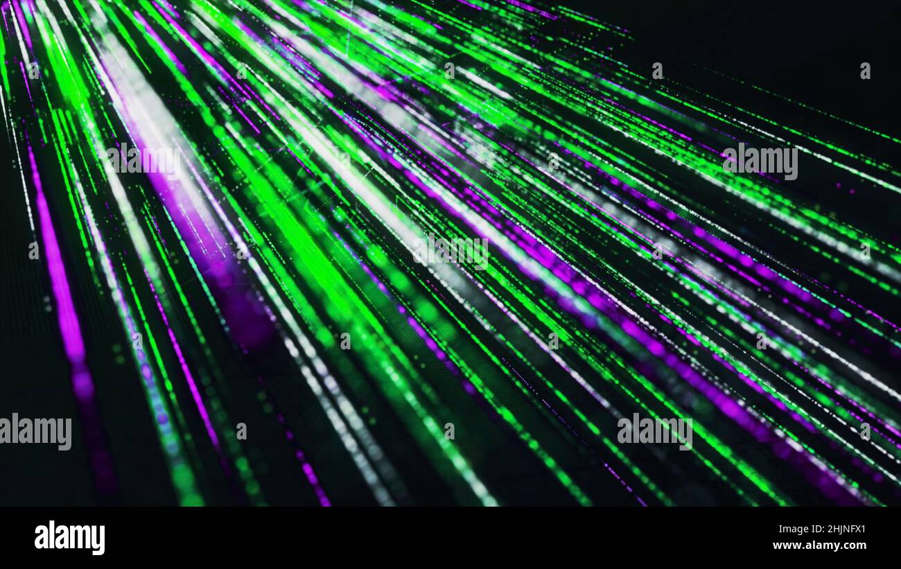 Abstract flowing cosmic energy wave in outer space. Sun flare and the ...
