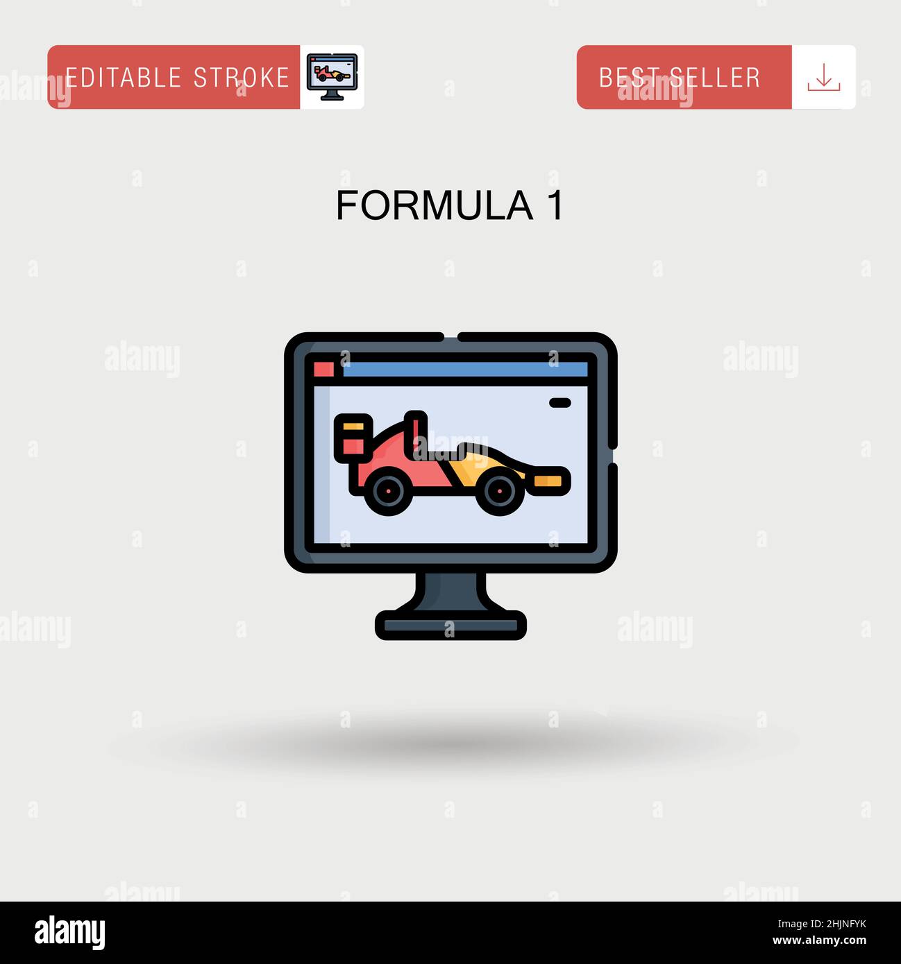 Formula 1 Simple vector icon Stock Vector Image & Art - Alamy