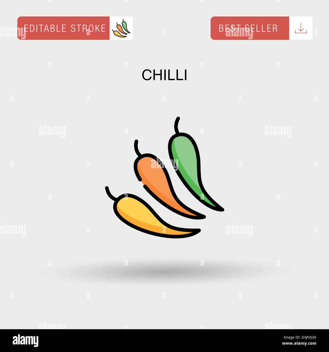 Chillies plant Stock Vector Images - Alamy