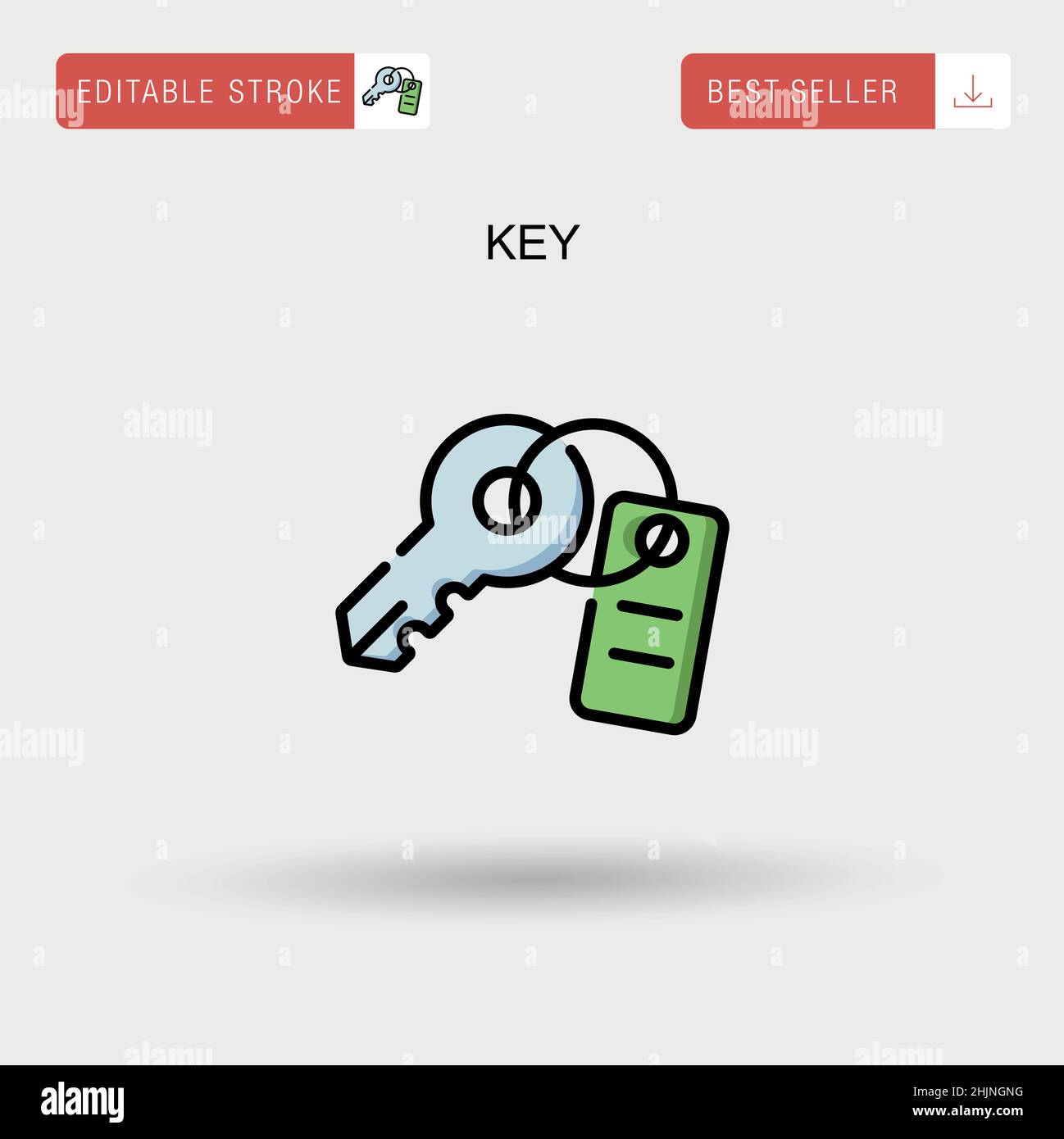 Key Simple vector icon Stock Vector Image & Art - Alamy