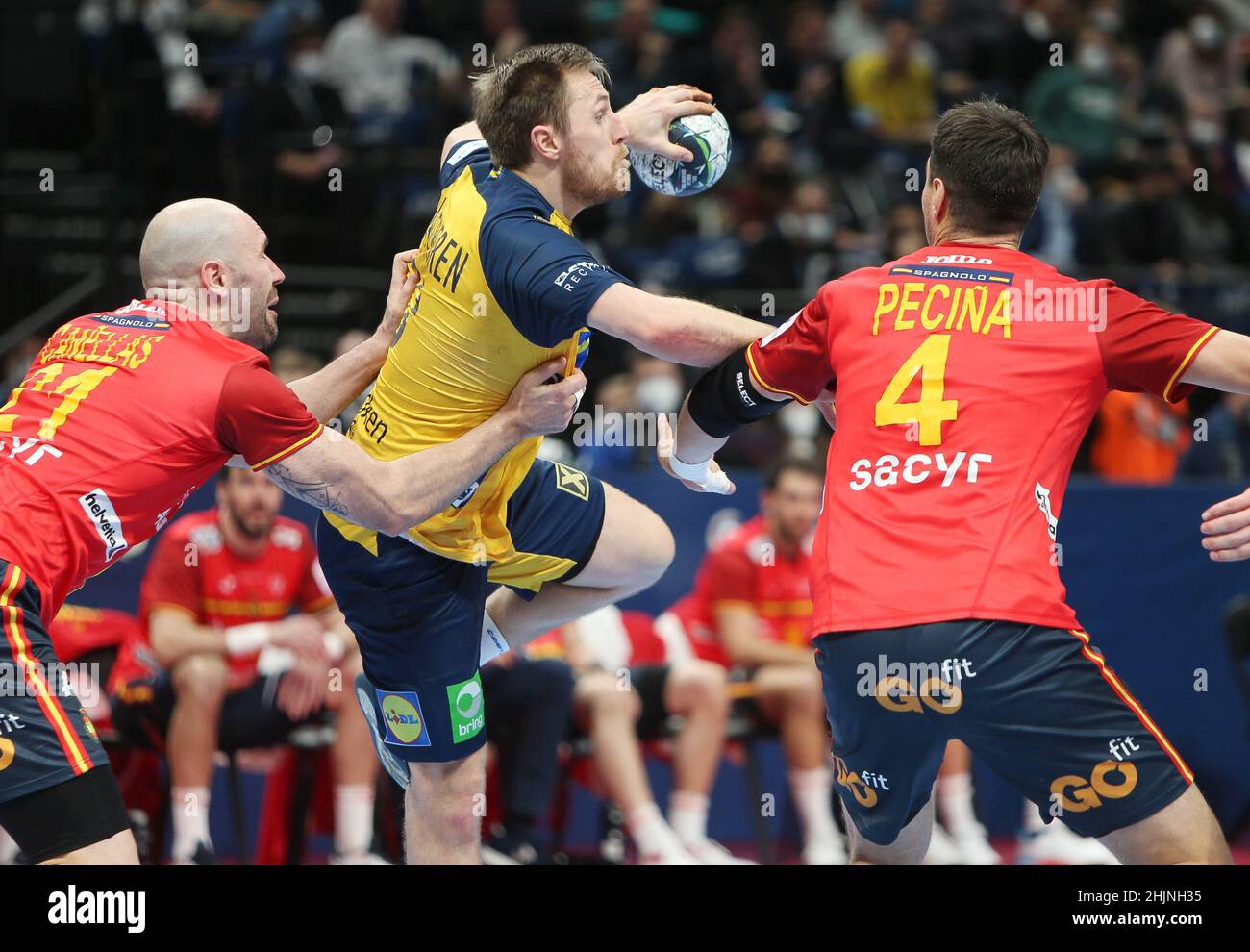 Albin Lagergren of Sweden and Joan Canellas, Inaki Pecina Tome of Spain ...