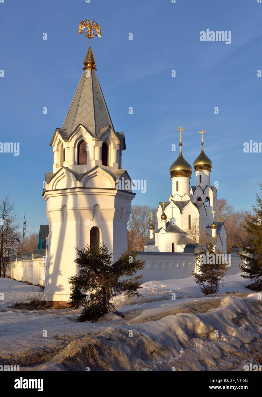 Orthodox Church in the Russian architectural tradition on the outskirts ...