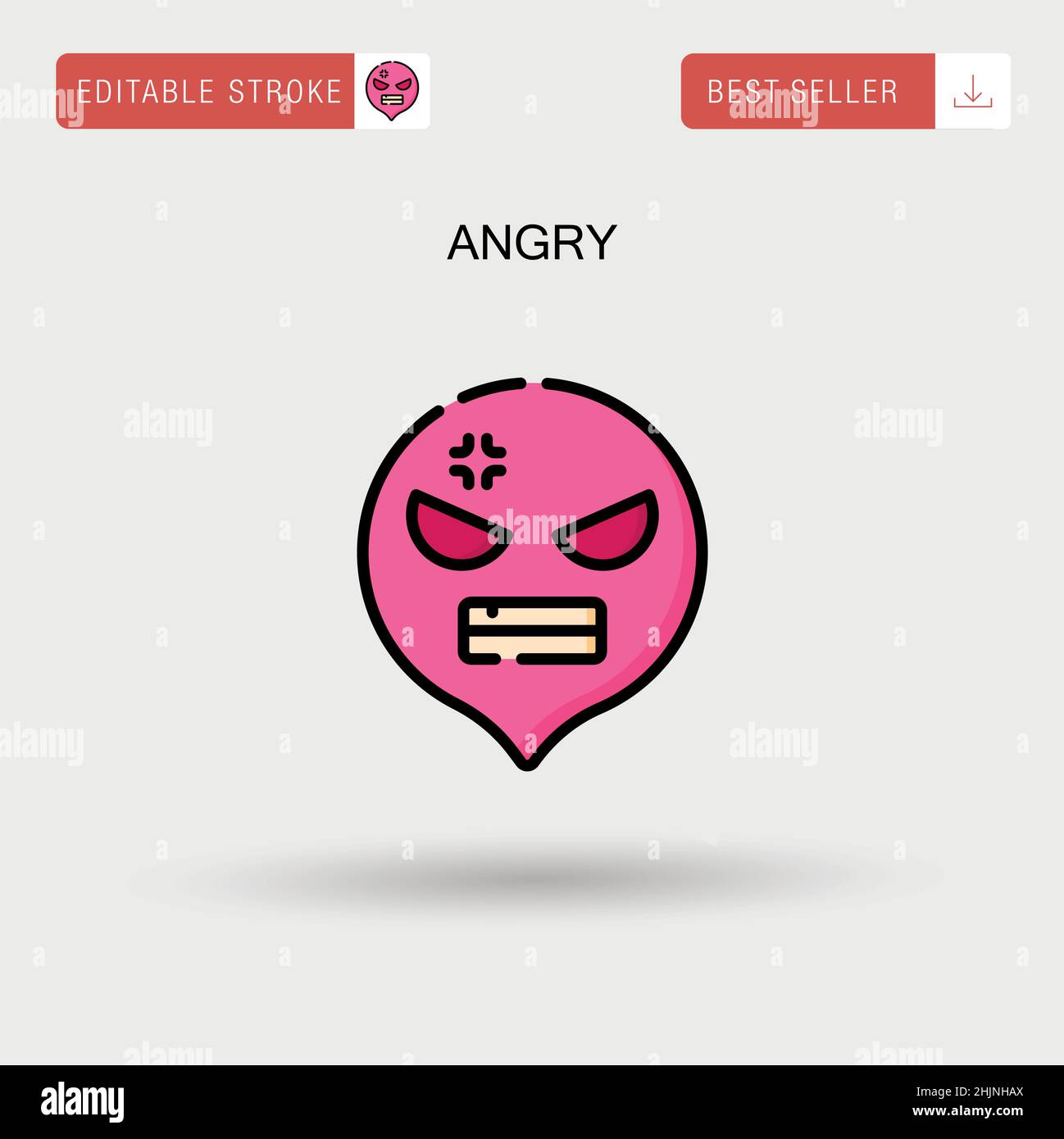 Angry woman white background shouting Stock Vector Images - Alamy