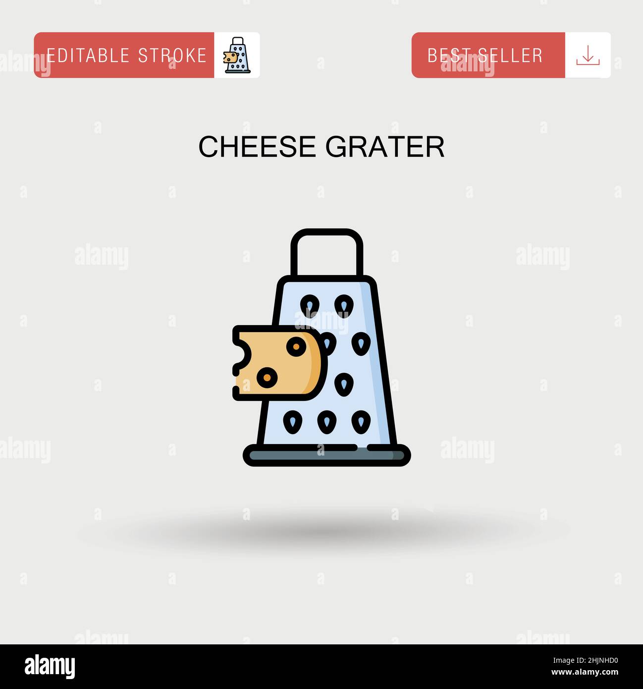 Cheese grater Simple vector icon Stock Vector Image & Art - Alamy