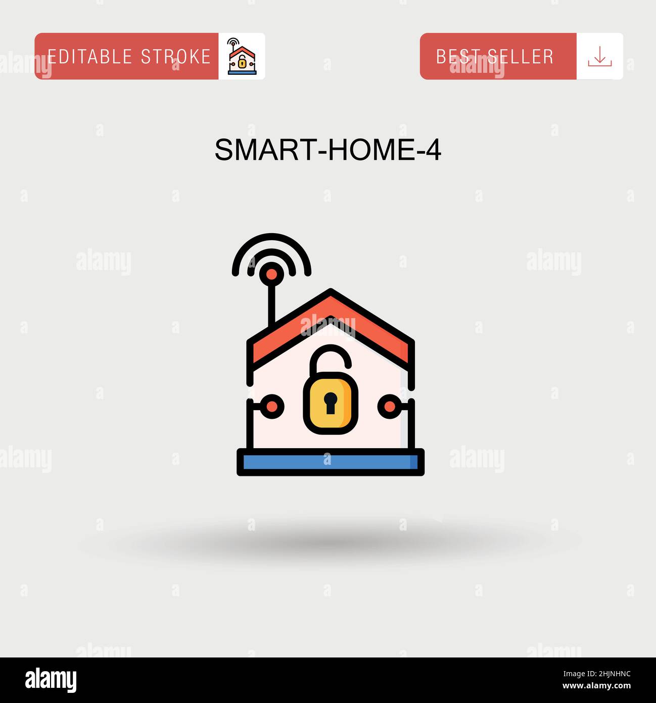 Smart-home-4 Simple vector icon Stock Vector Image & Art - Alamy