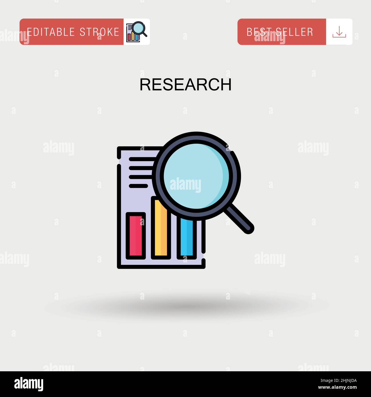 Research Simple vector icon Stock Vector Image & Art - Alamy