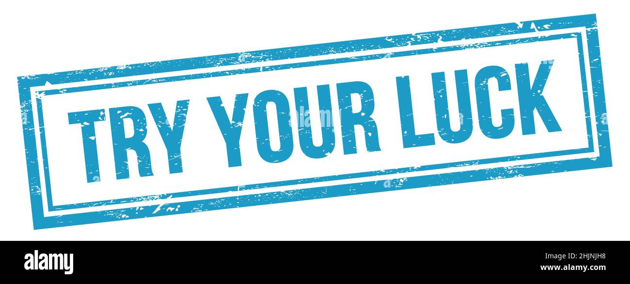 Try your luck word hi-res stock photography and images - Alamy
