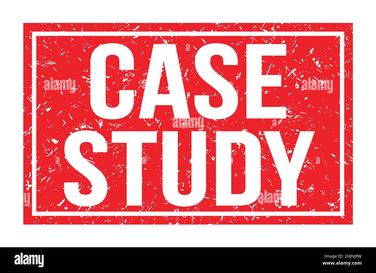 CASE STUDY, words written on red rectangle stamp sign Stock Photo - Alamy