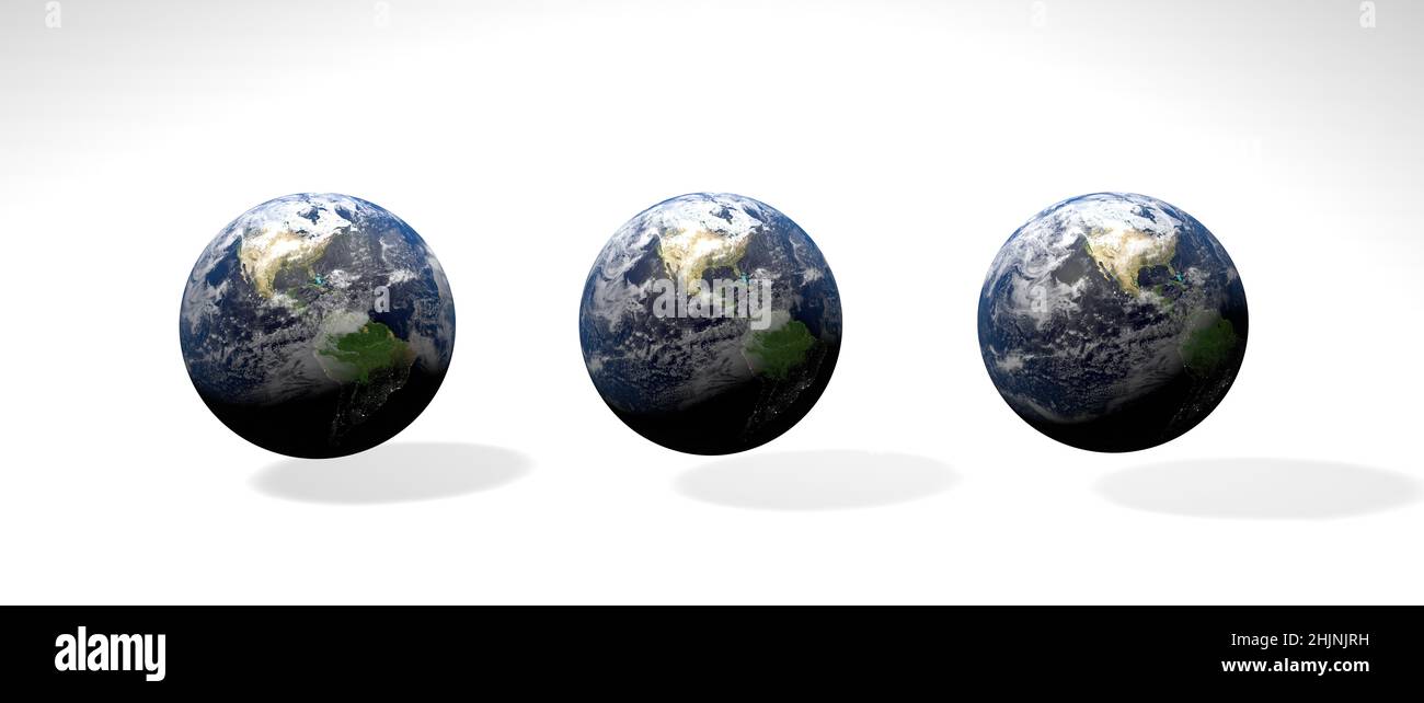 Earth globe isolated on white background. Elements of this image ...