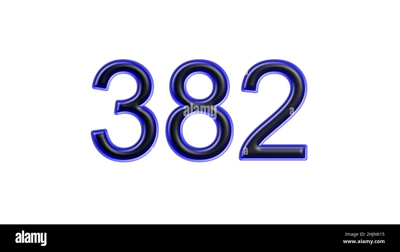 3d number 382 Cut Out Stock Images & Pictures - Alamy
