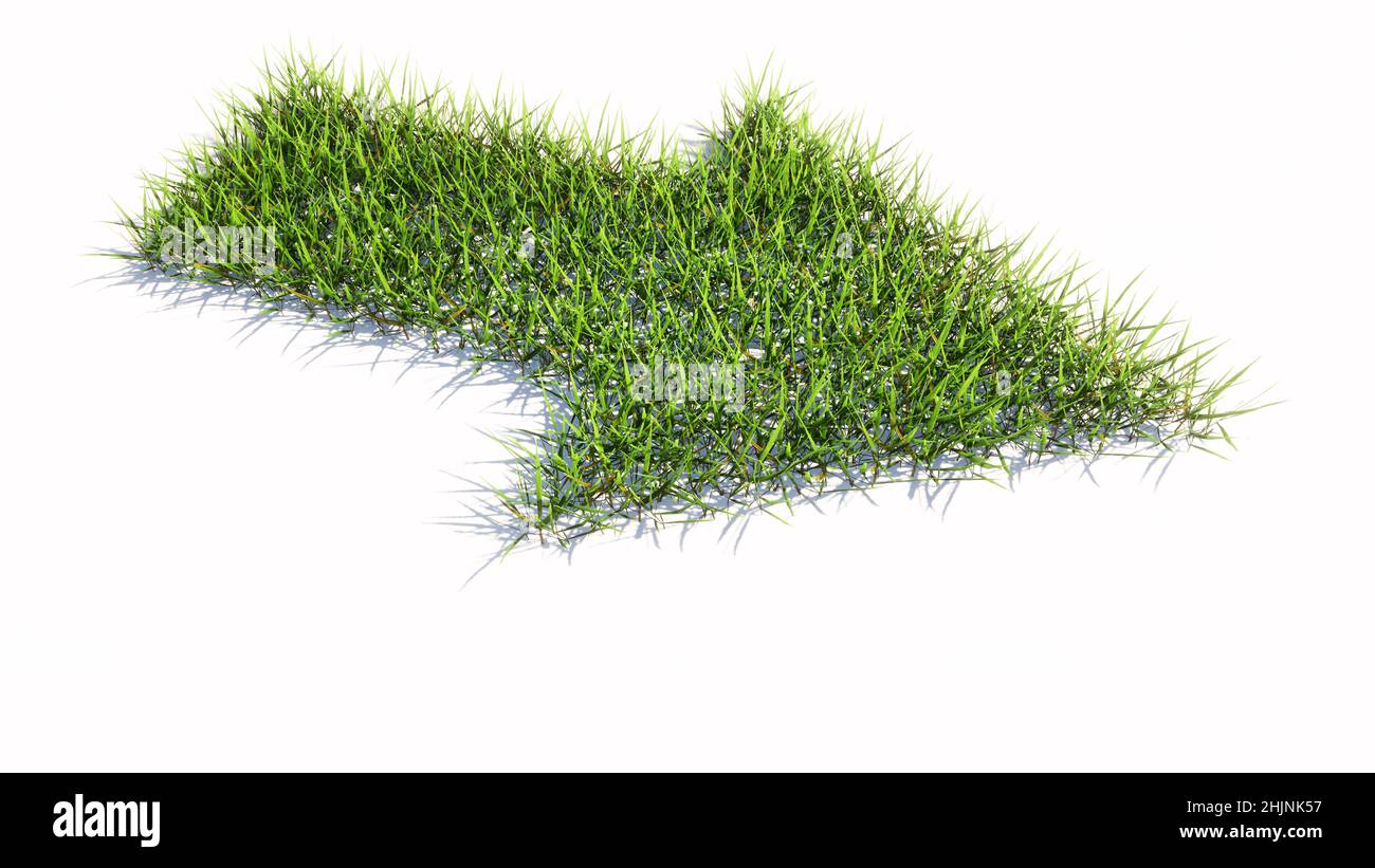 Concept or conceptual green summer lawn grass symbol shape isolated ...